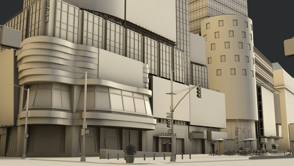 3D square buildings morgan - TurboSquid 1535415