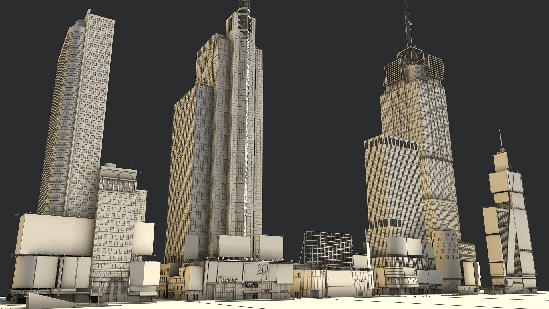 3D square buildings morgan - TurboSquid 1535415