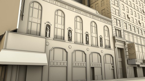 3D square buildings morgan - TurboSquid 1535415