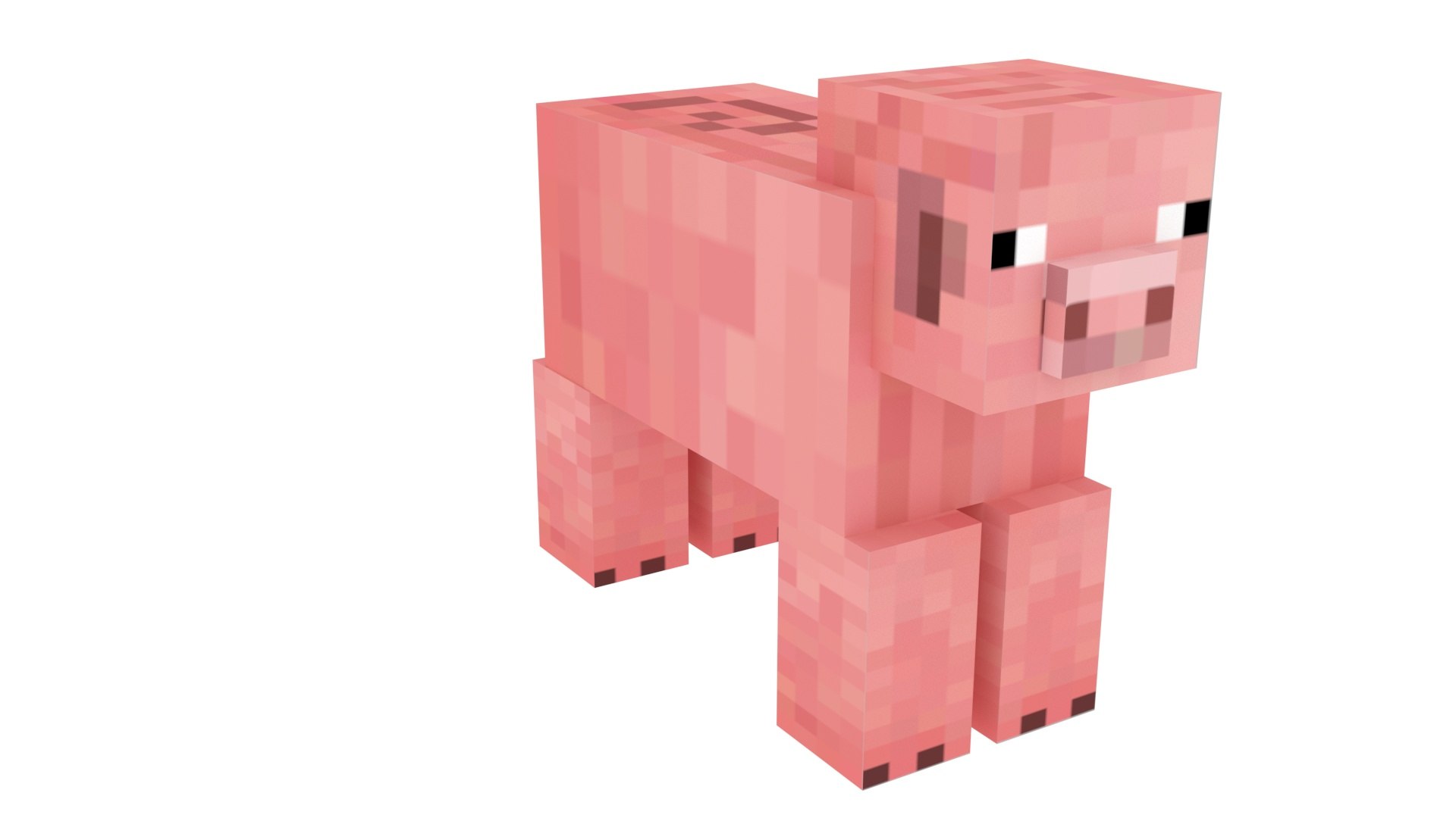 Minecraft Pig Model - TurboSquid 2374402