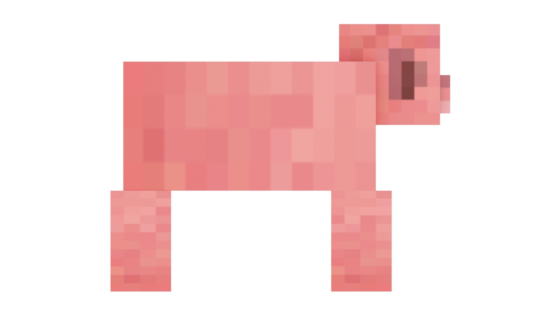 Minecraft Pig Model - TurboSquid 2374402