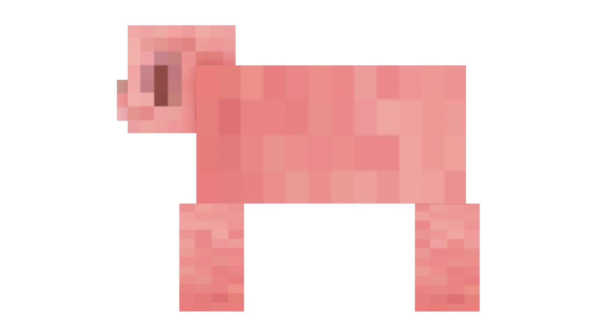 Minecraft Pig Model - TurboSquid 2374402