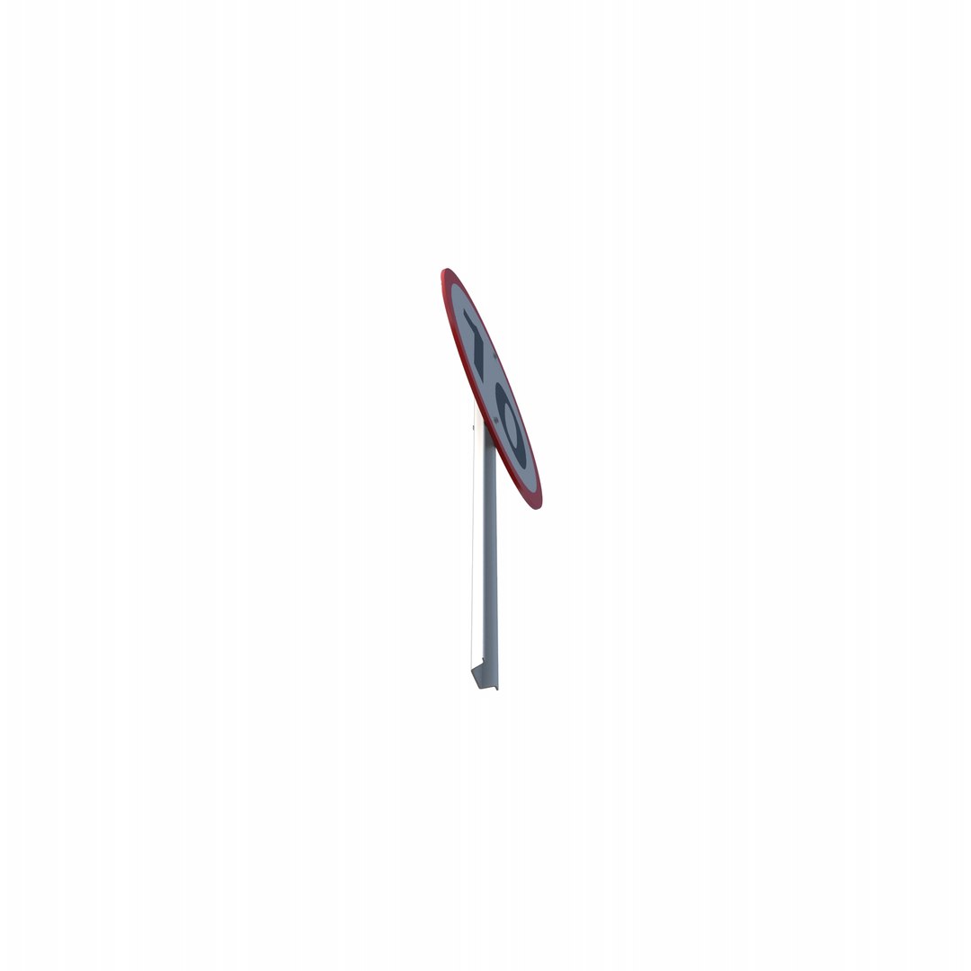 Maximum Speed 10 Road Sign 3D model - TurboSquid 2041698