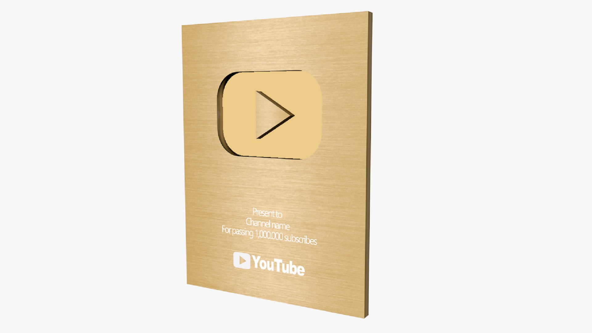 Youtube Reward Model - TurboSquid 1725724