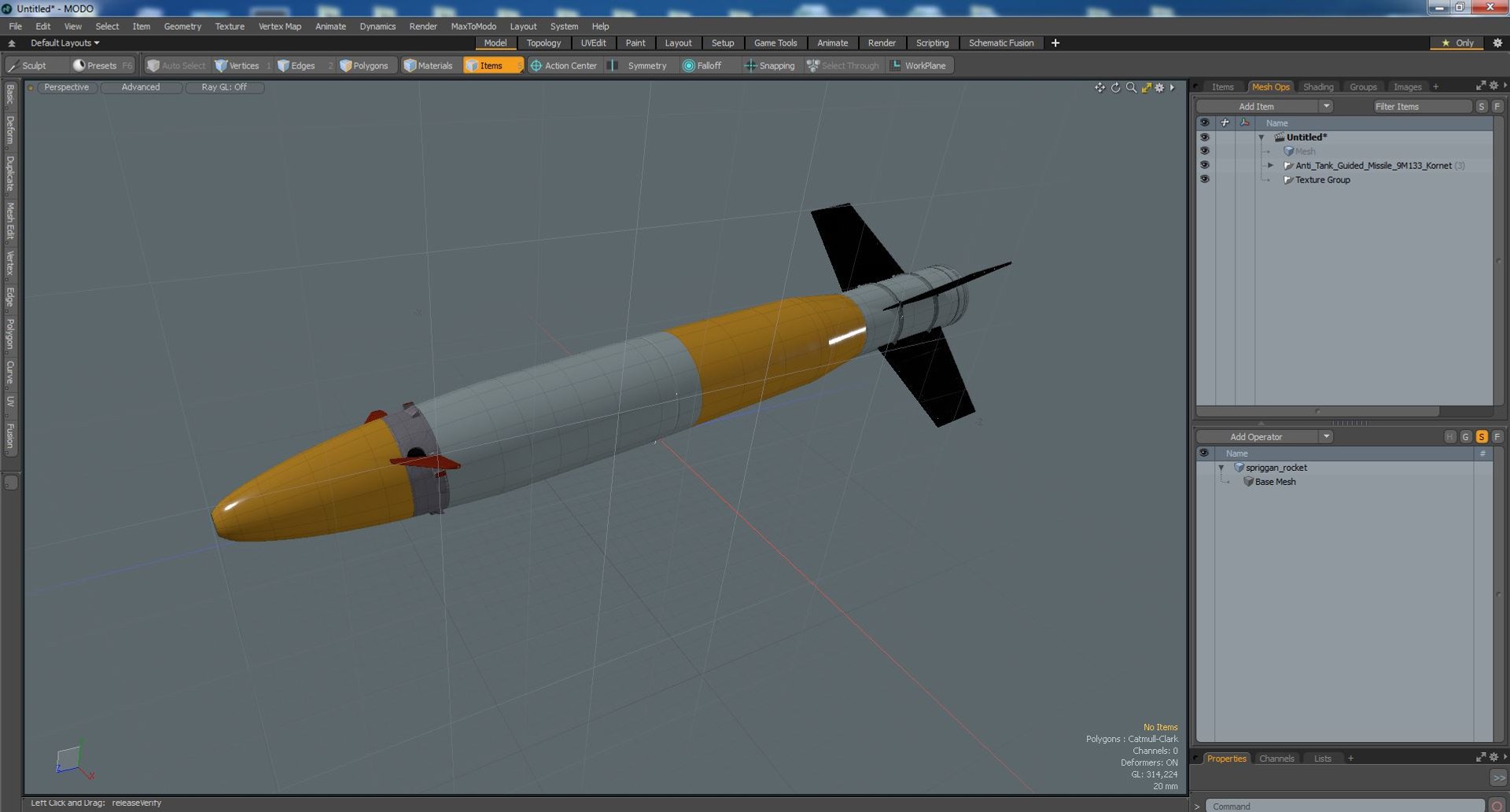 3D Anti Tank Guided Missile 9M133 Kornet model - TurboSquid 1993601