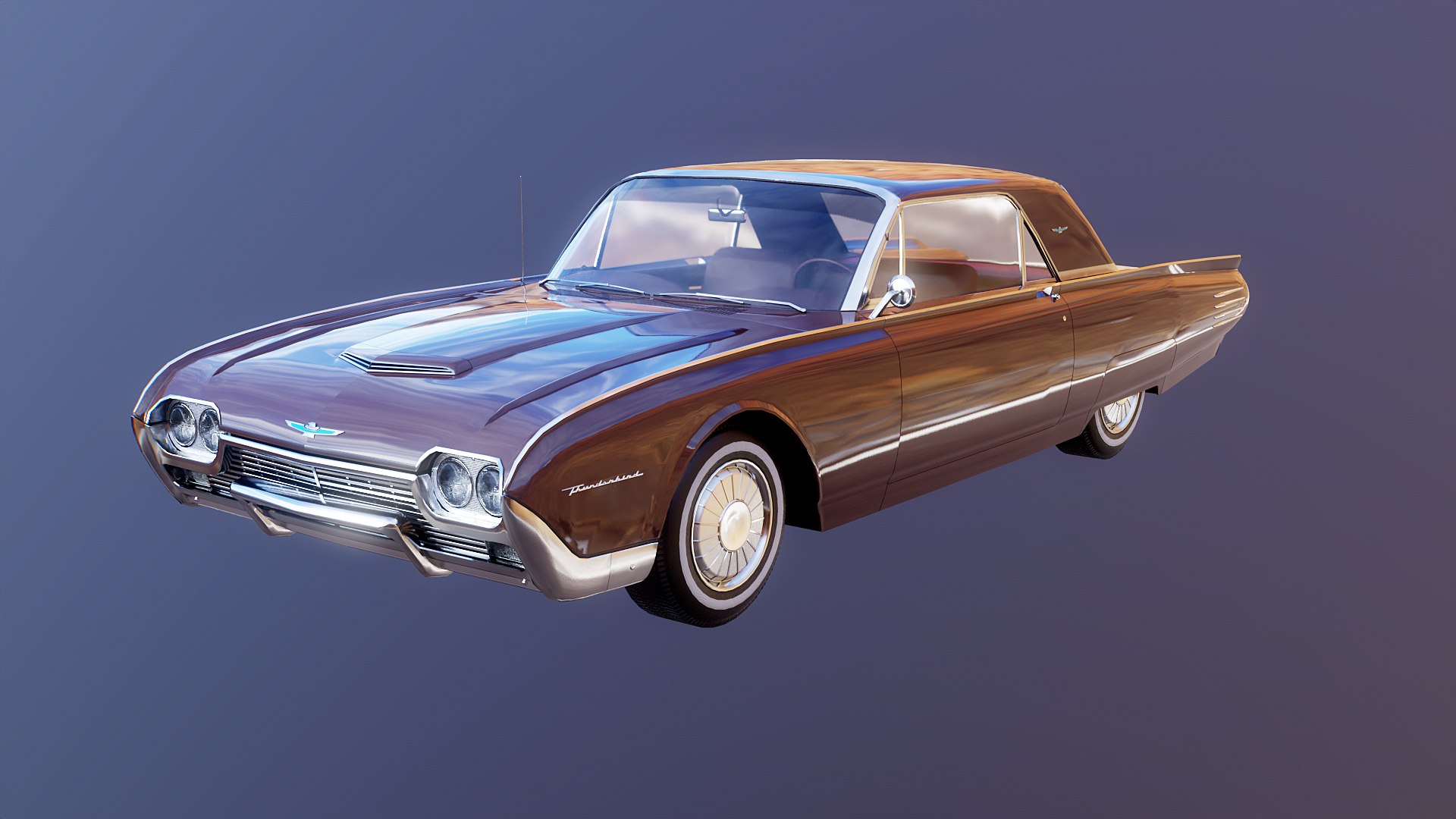 3D Ford Thunderbird 1961 Hardtop And Roadster Collection - TurboSquid ...