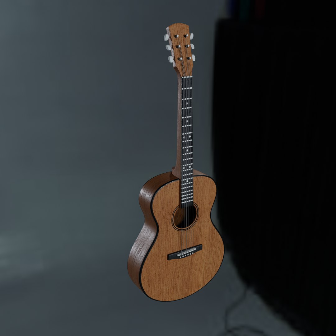 3D Acoustic Guitar Model - TurboSquid 2000045
