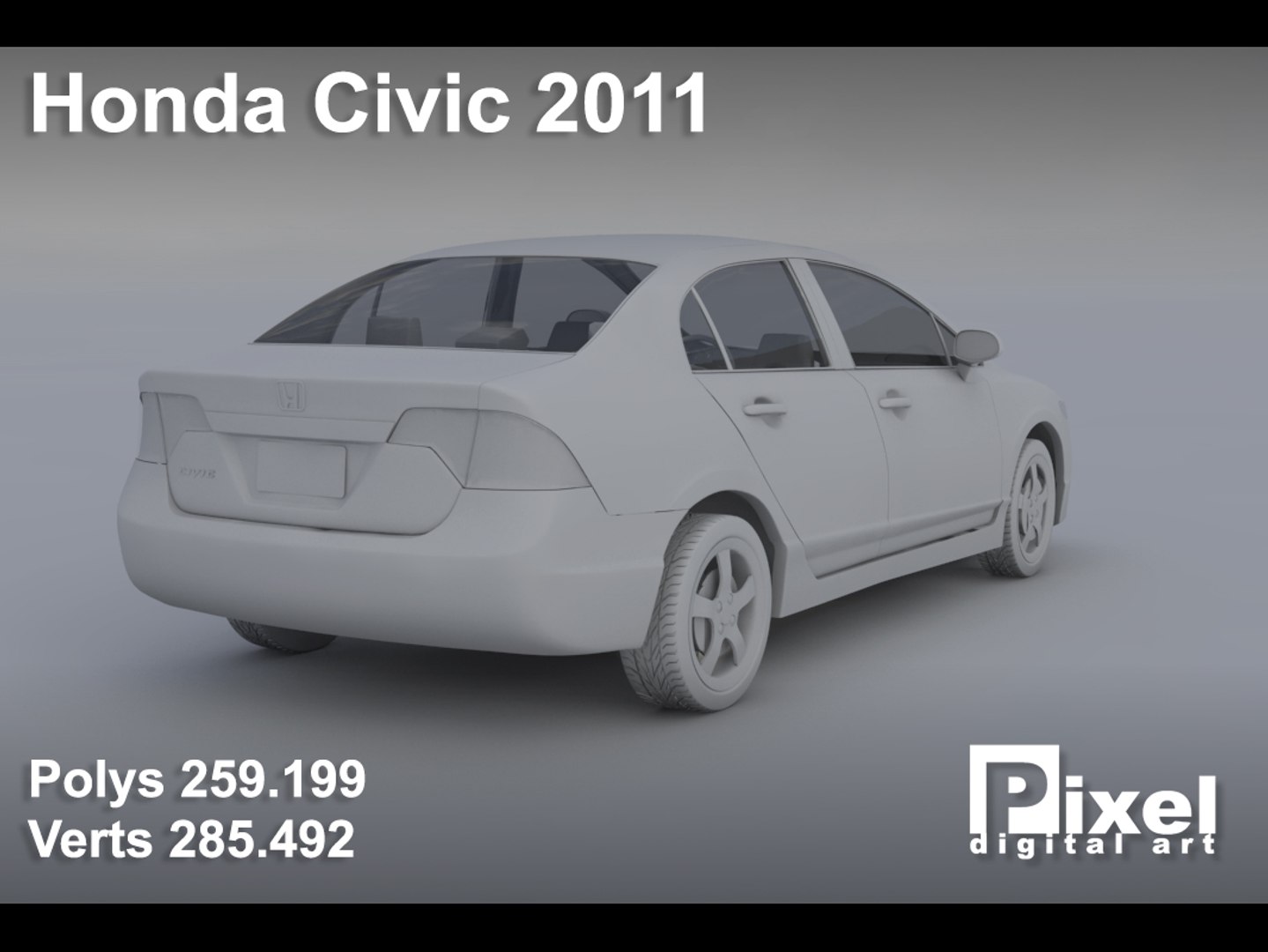 Honda Civic 3D Model - TurboSquid 1323548