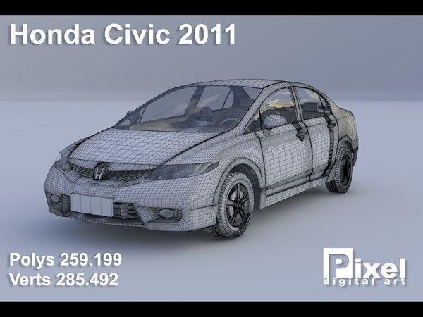 Honda civic 3D model - TurboSquid 1323548