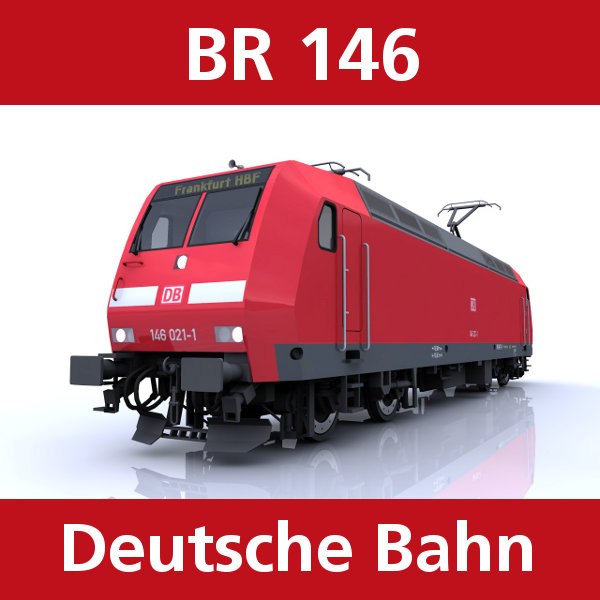 3d model br 146 passenger trains