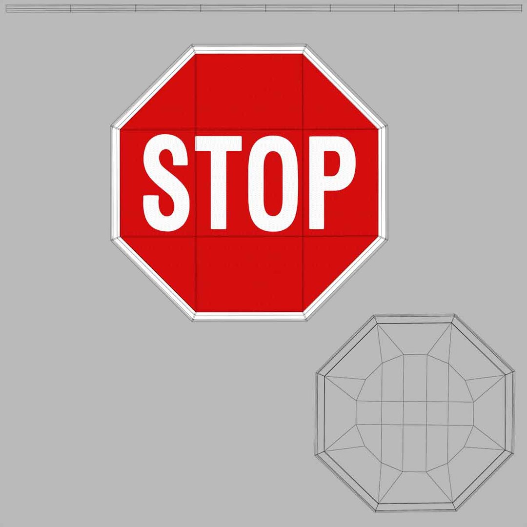 3D model Traffic Stop Sign - TurboSquid 2062159