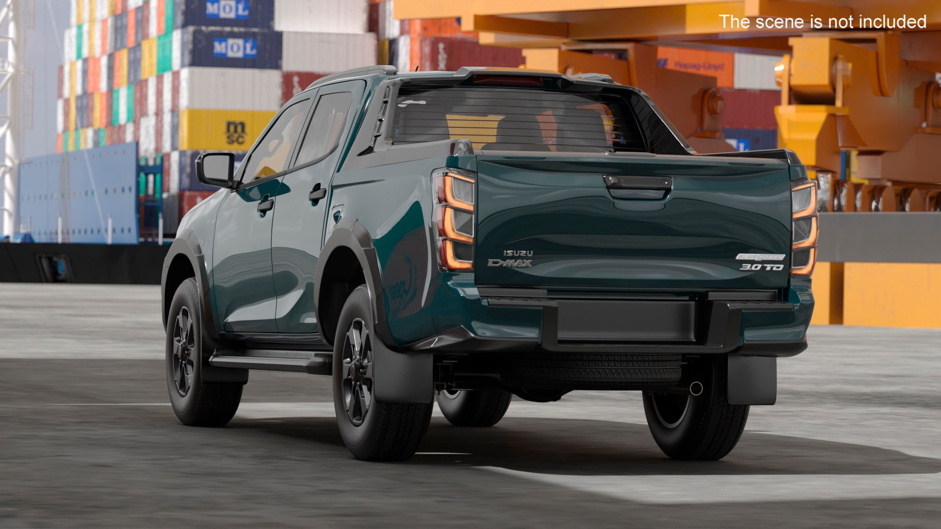 Isuzu D-MAX 2025 Obsidian Grey Mica Rigged 3D Model - TurboSquid 2402402