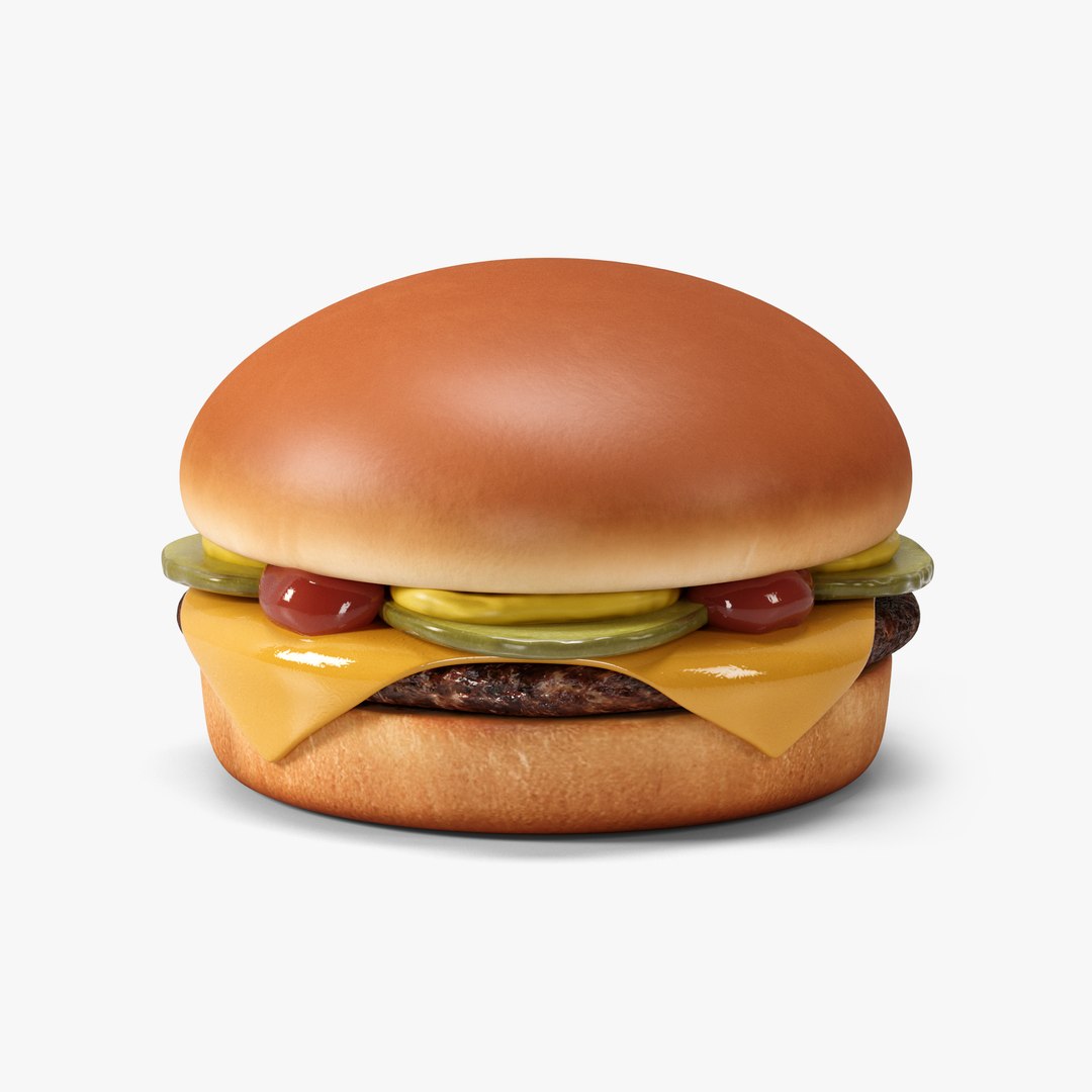 Cheeseburger 3D Model - TurboSquid 2365879