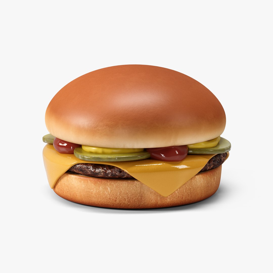 Cheeseburger 3D Model - TurboSquid 2365879