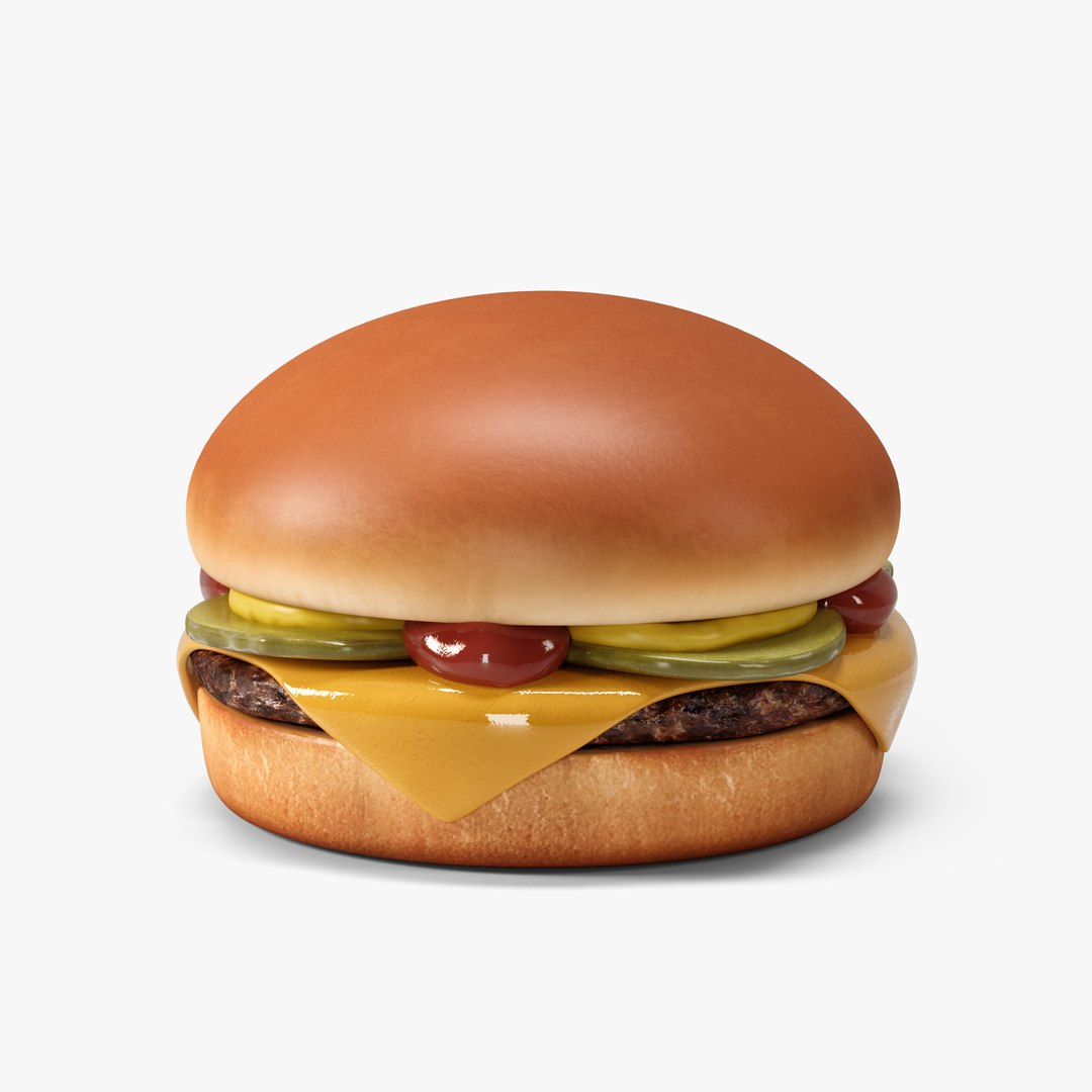 Cheeseburger 3D Model - TurboSquid 2365879