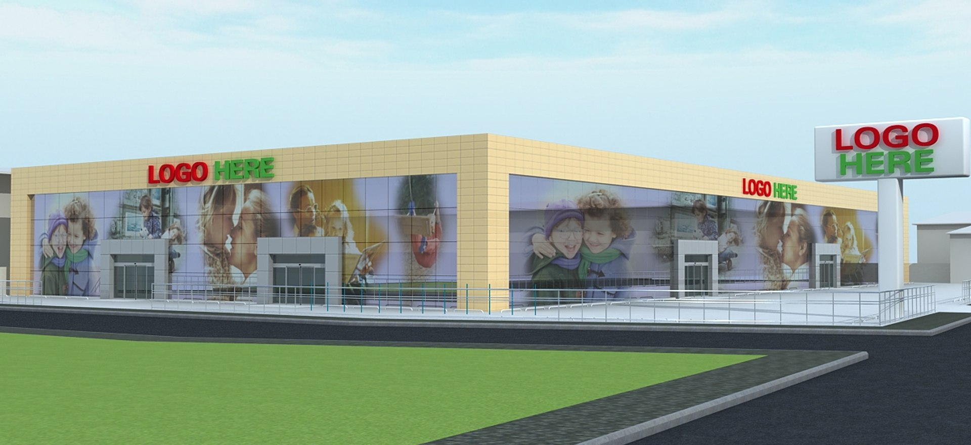 3d Supermarket Realistic