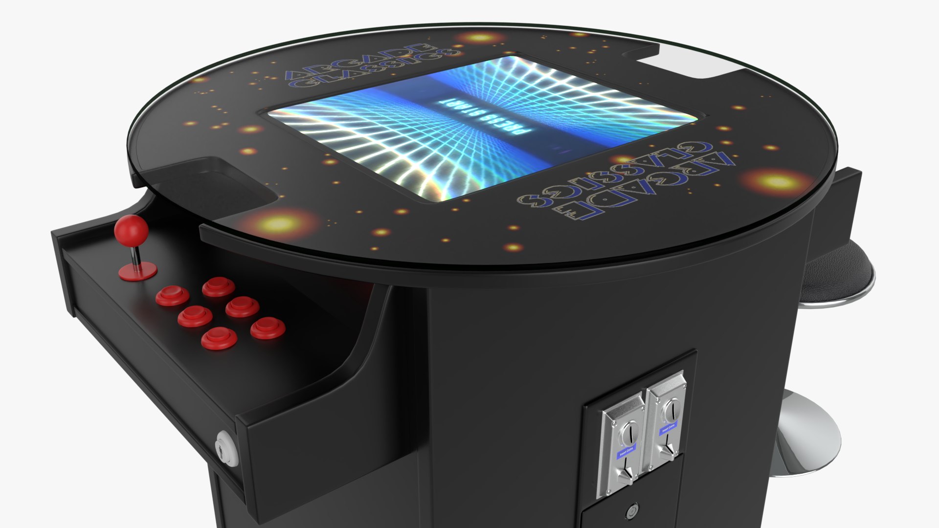 Cocktail arcade games cabinet 3D - TurboSquid 1659762