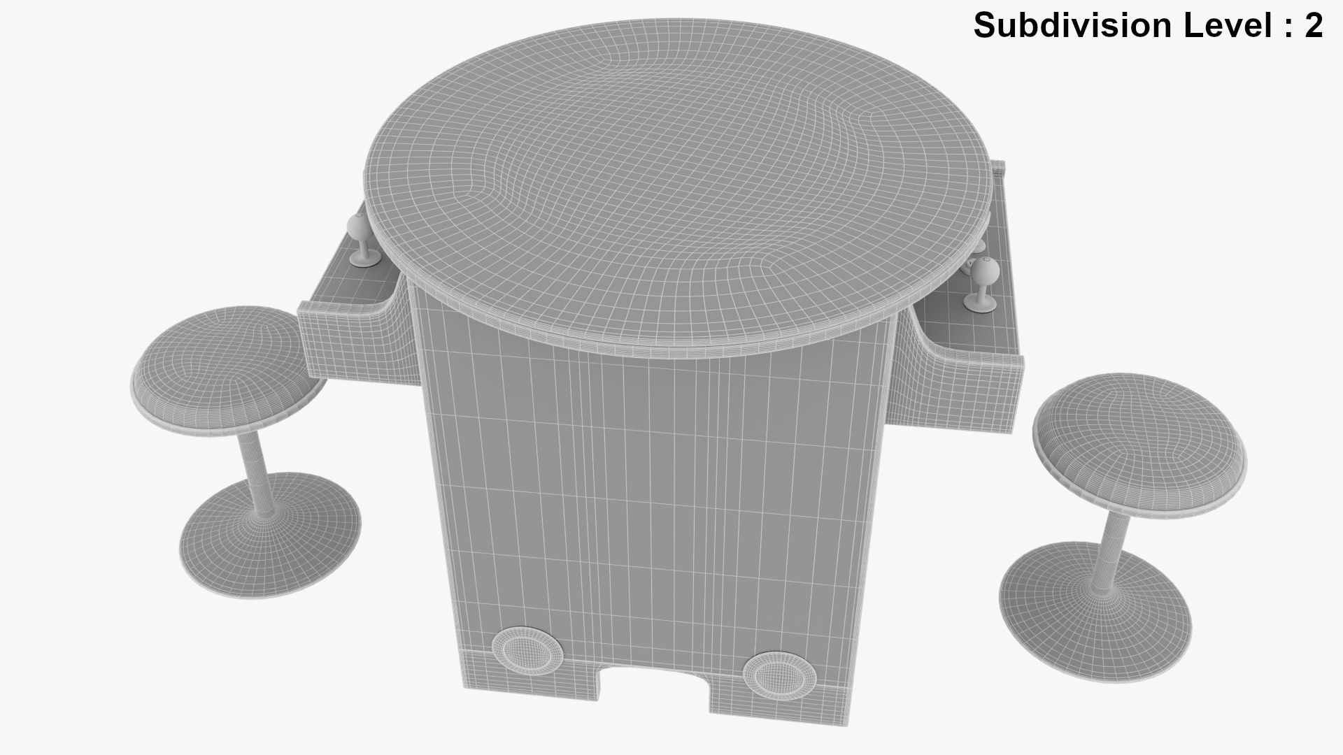 Cocktail arcade games cabinet 3D - TurboSquid 1659762