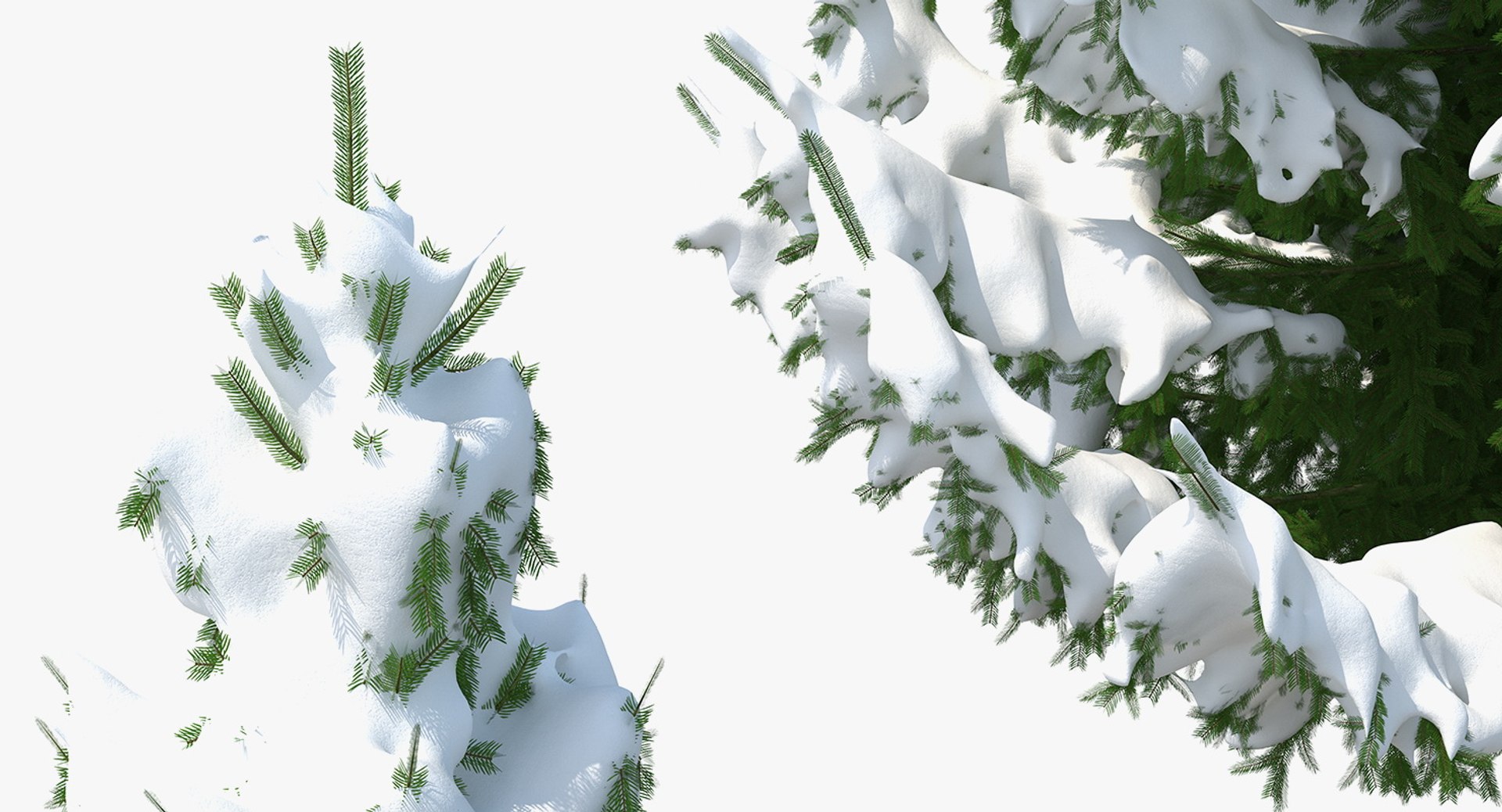 Winter Snow Spruce Tree 3D Model - TurboSquid 1434871
