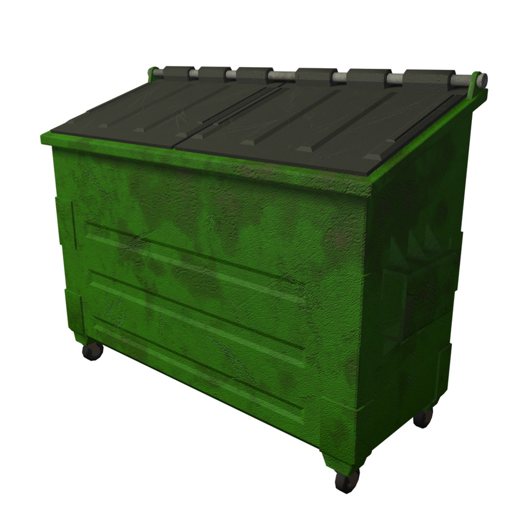 3d Dumpster Dump Model