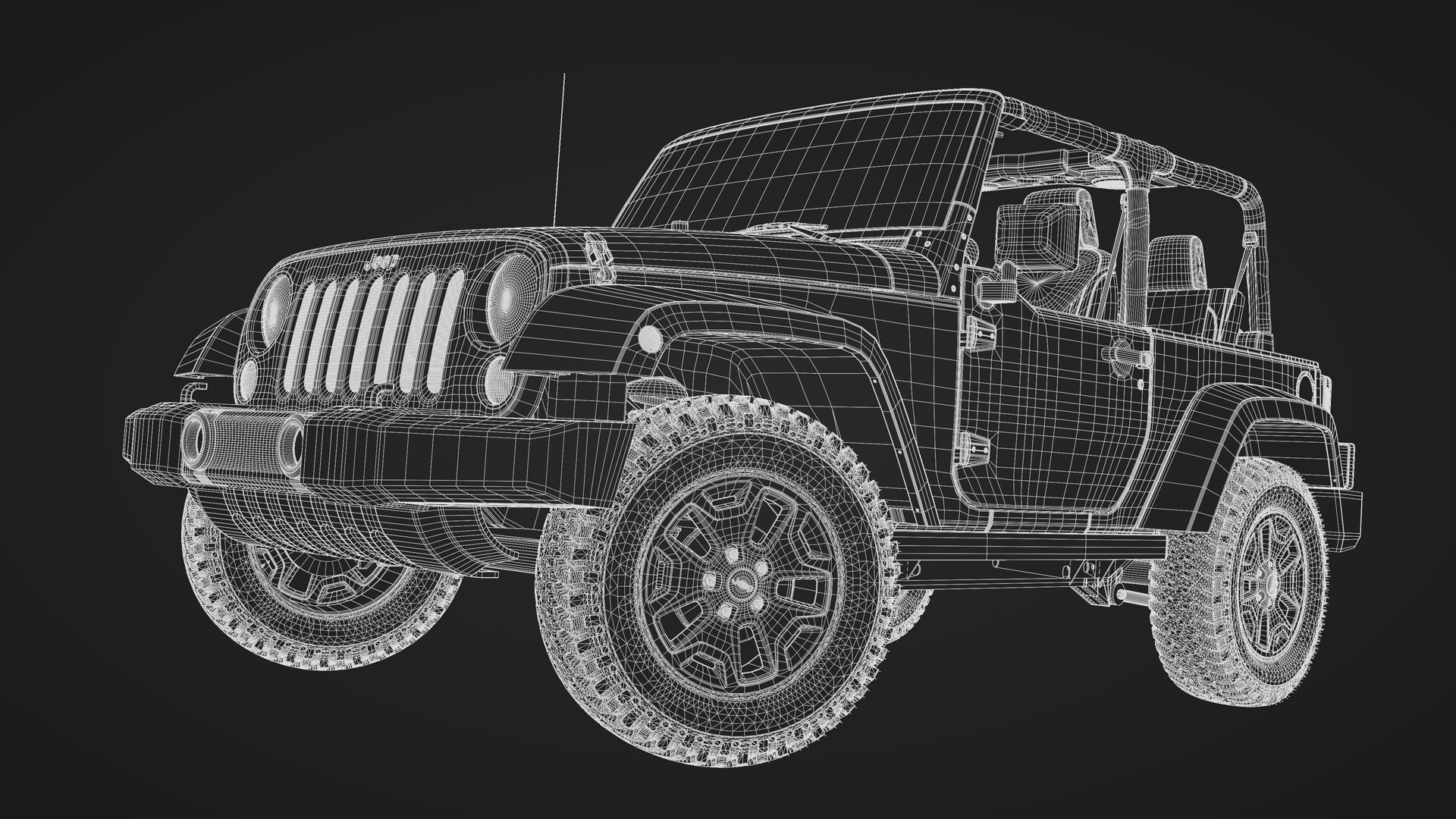 3D Jeep wrangler 2010 3D model - TurboSquid 1947897