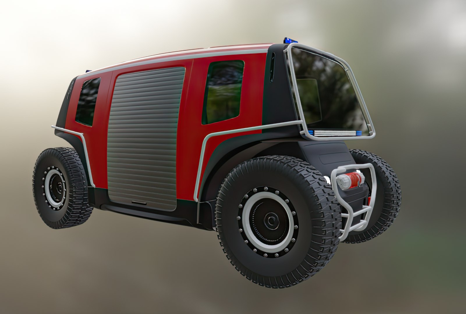 3D Robocar 4WD FIRE-TRUCK self driving ev offroad vehicle model - TurboSquid 2116516