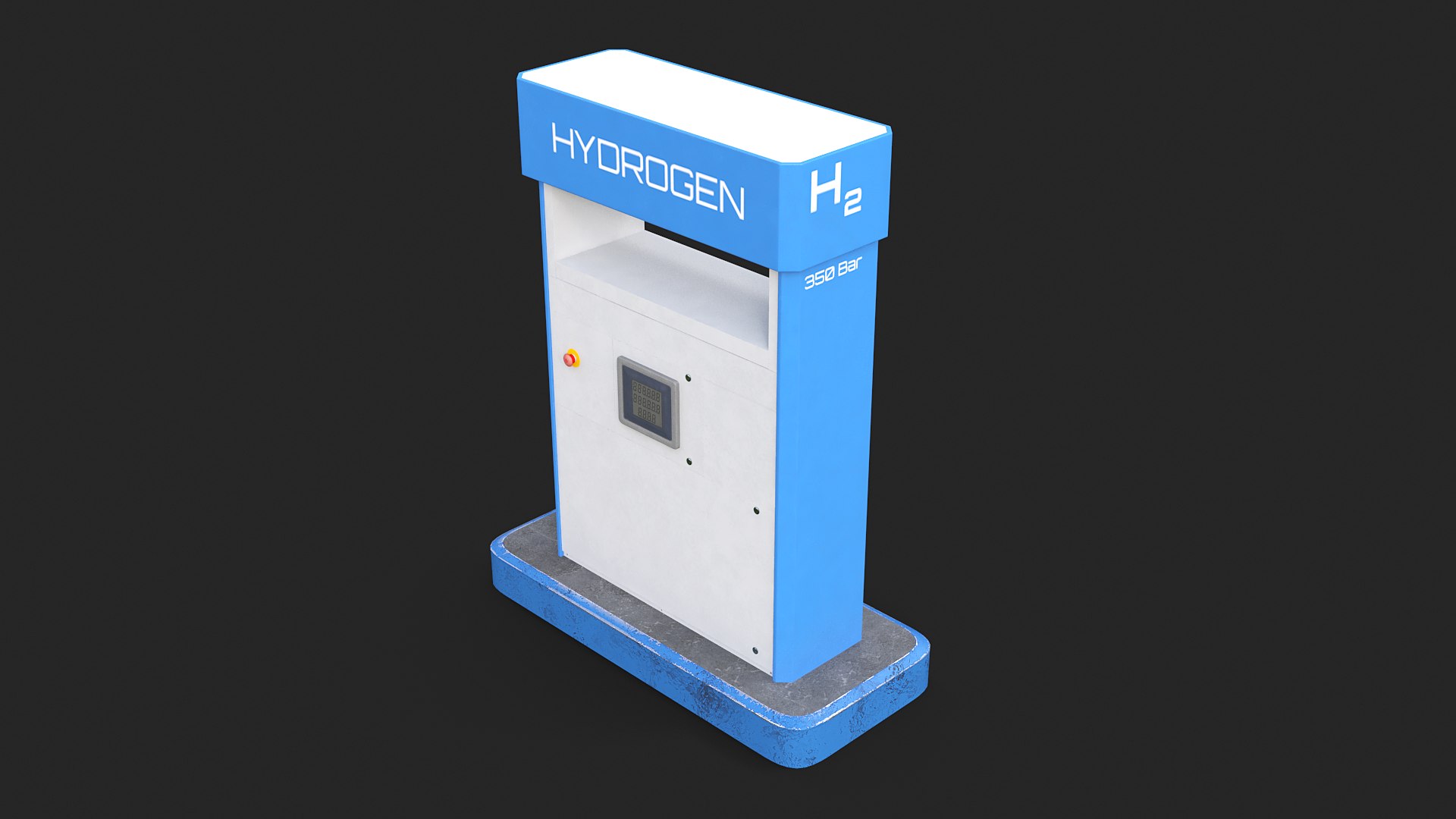 Hydrogen Dispenser 3D - TurboSquid 1934802