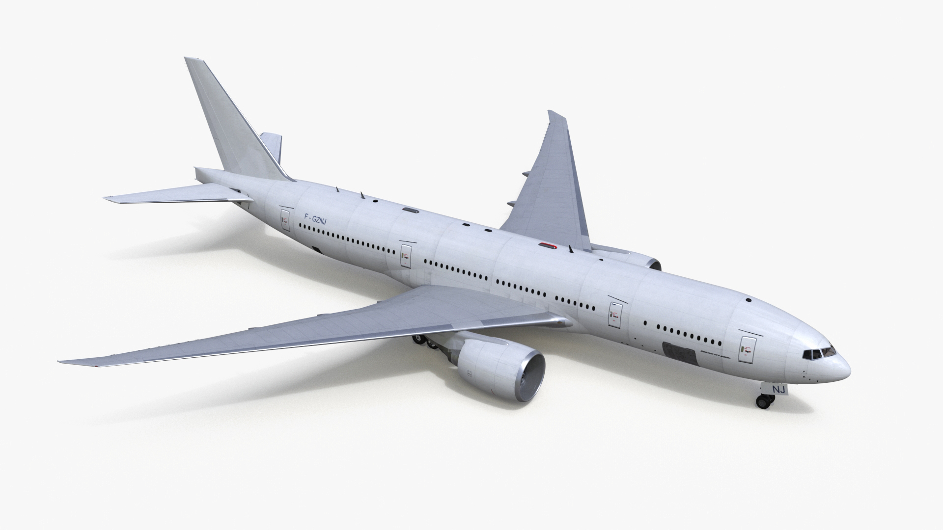 Boeing 777-200 Passenger Aircraft Rigged 3D Model - TurboSquid 2343259
