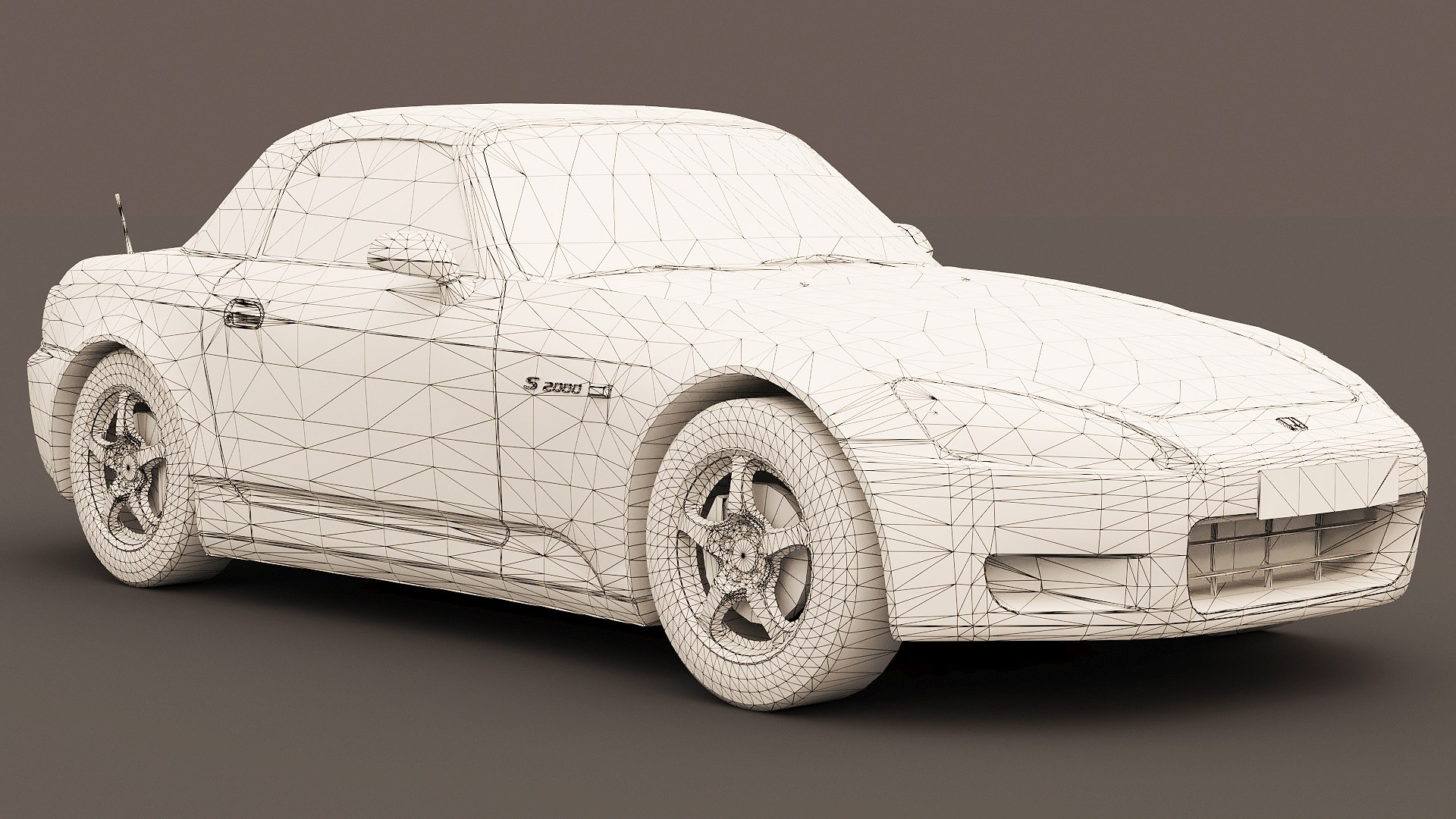 Honda S2000 2001 3D Model - TurboSquid 2041666