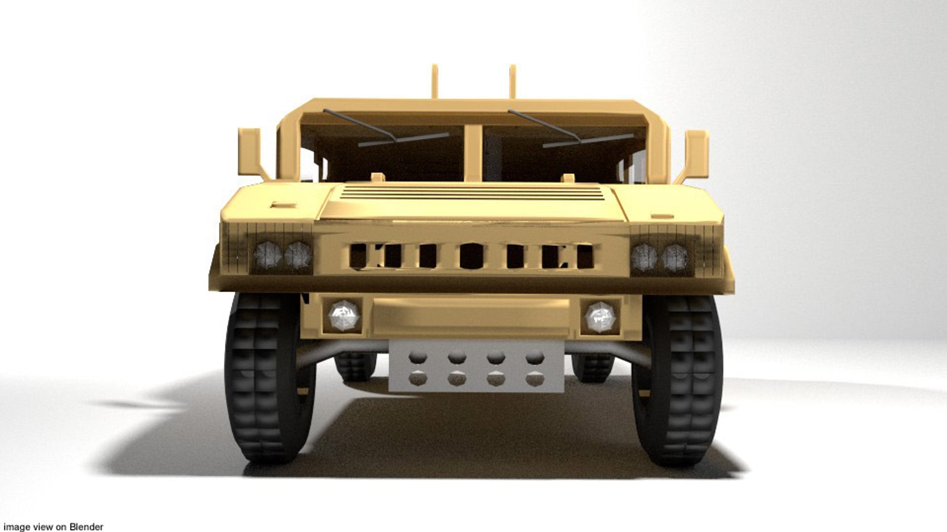 3D Model Armoured Car Humvee - TurboSquid 1282524