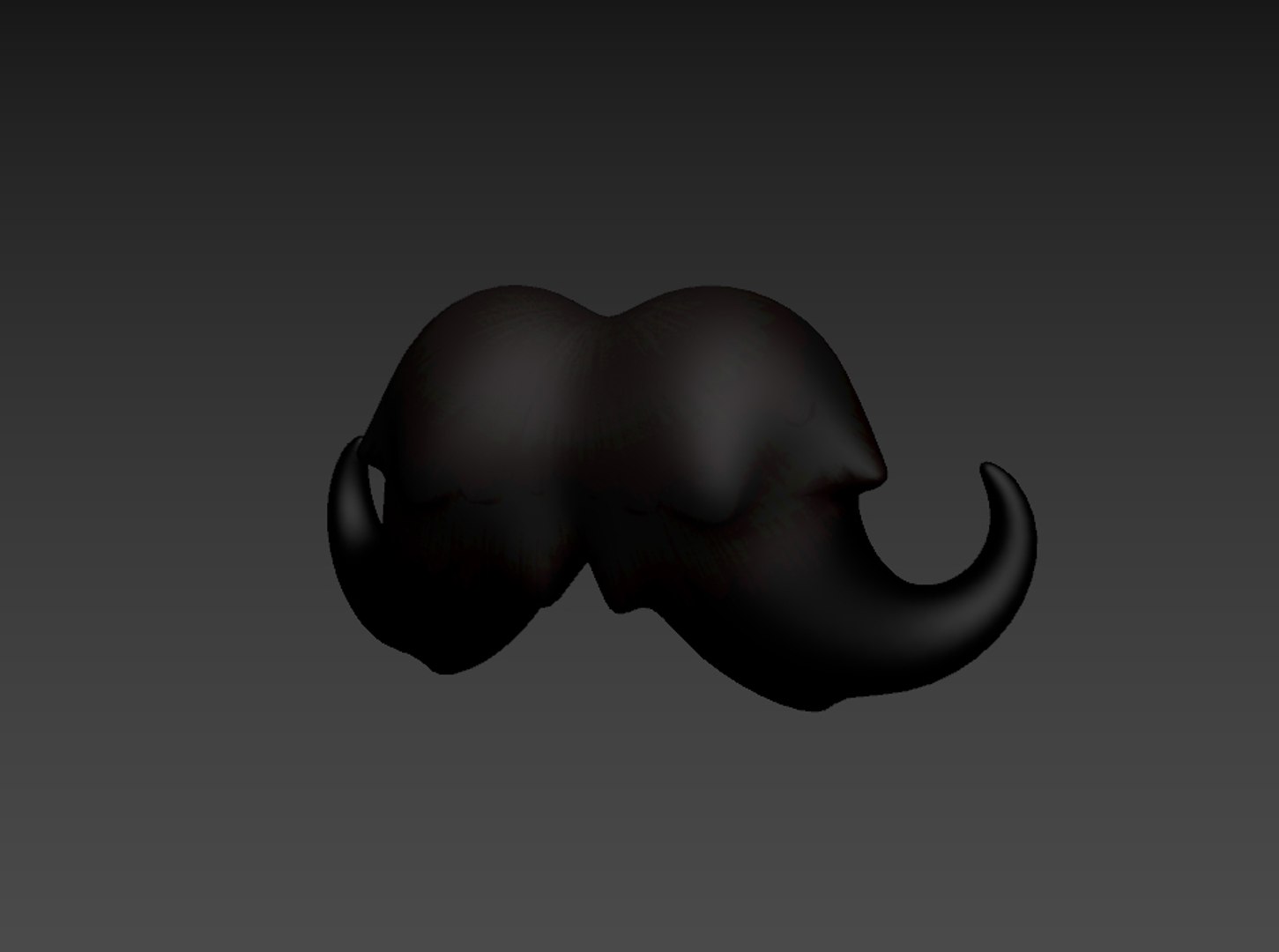 Mustache Hair 3D - TurboSquid 1535241