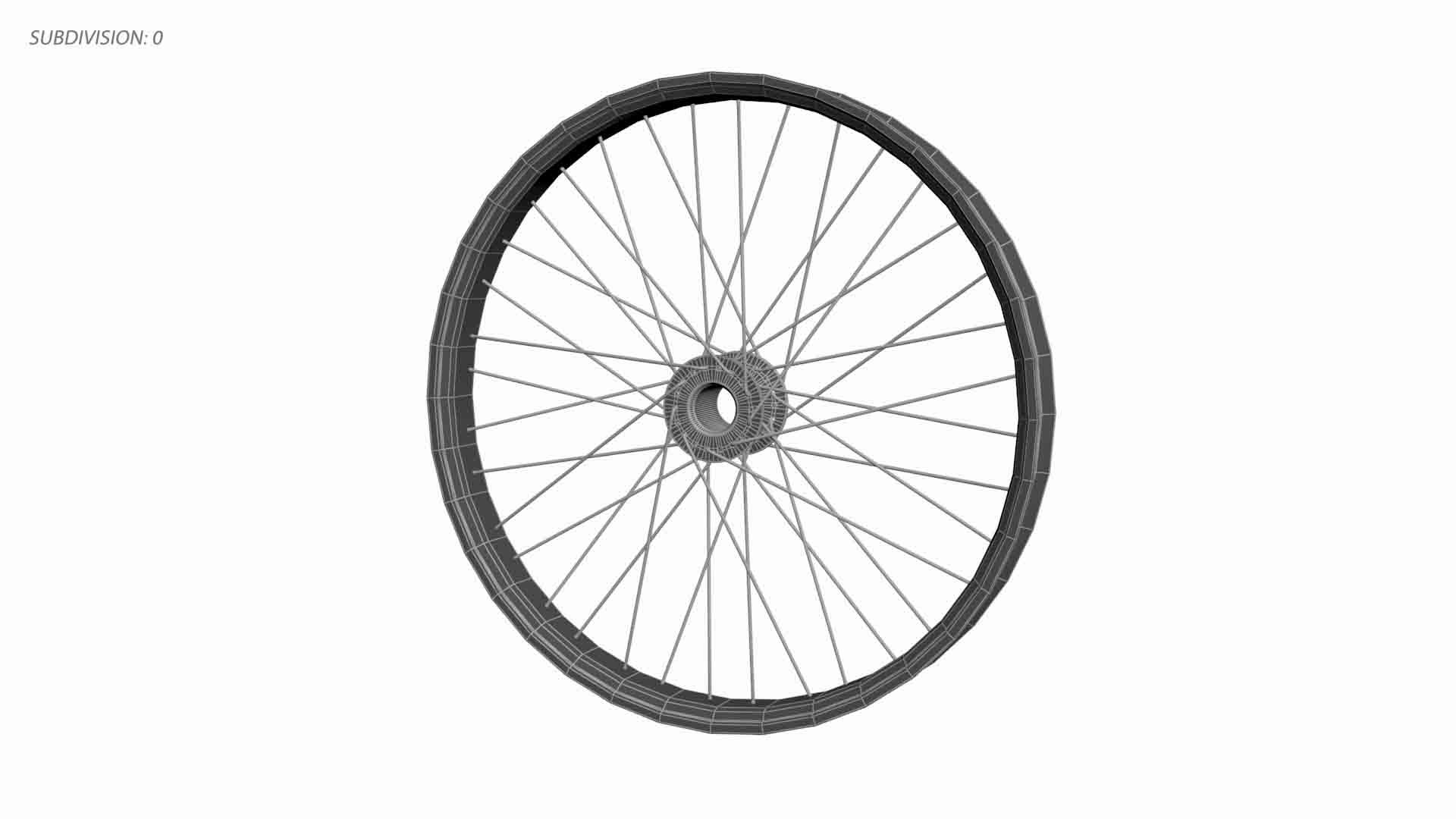 Racing Bicycle Wheels 3d Model