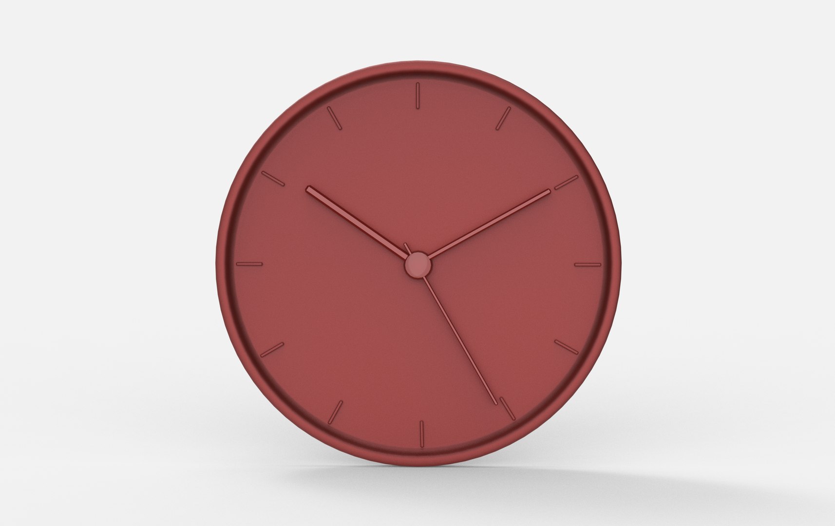 3D Clock Model Wall Low-poly 3D Model - TurboSquid 2335518