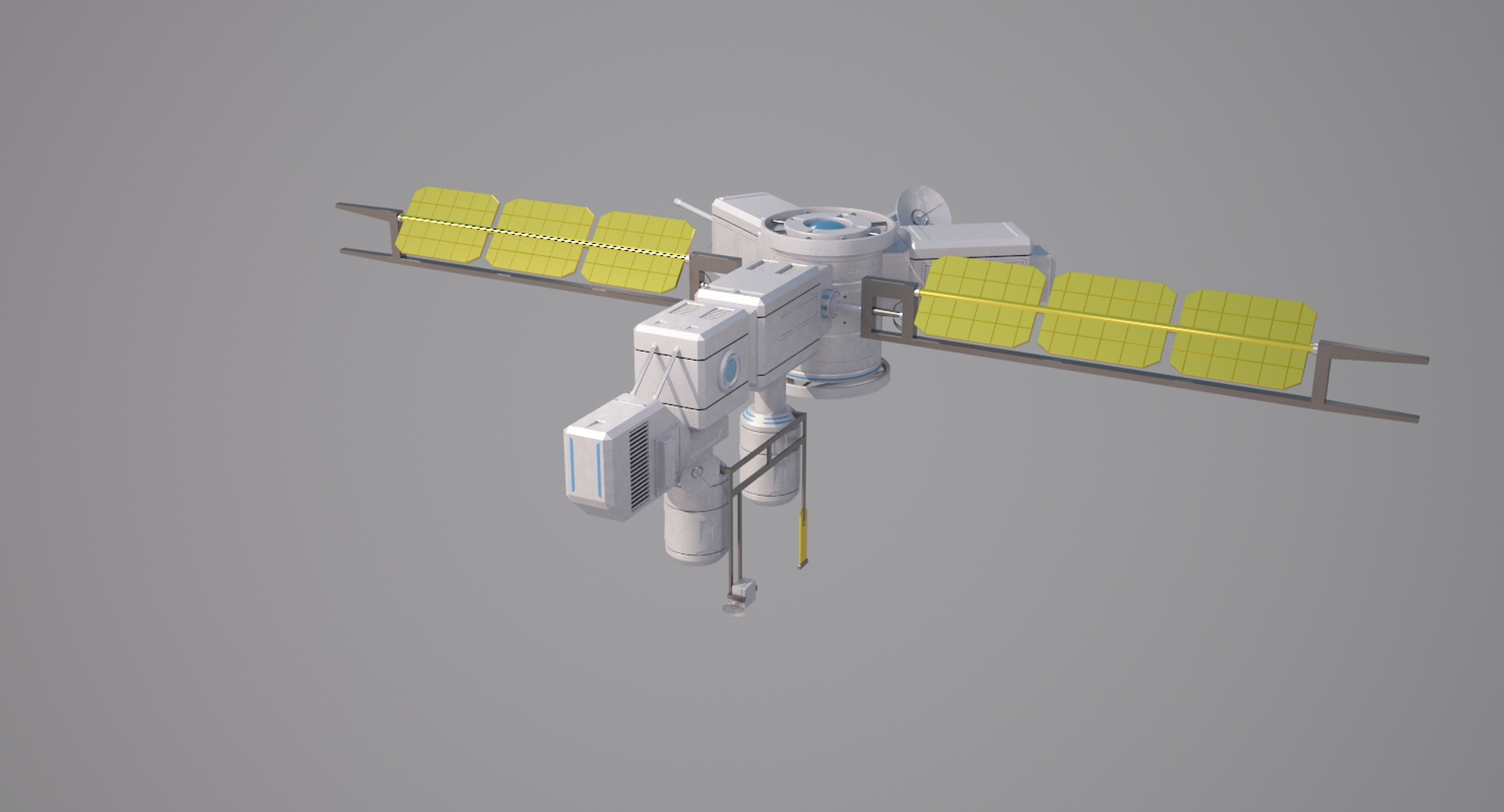 Sci Fi Satellite 3d 3ds