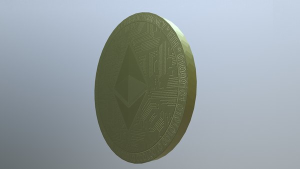 3D model ETHEREUM COIN low-poly PBR - TurboSquid 1879375