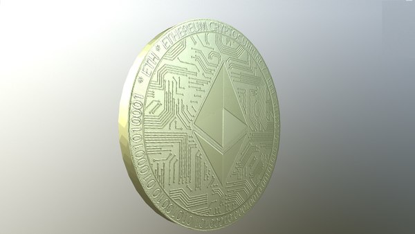 3D model ETHEREUM COIN low-poly PBR - TurboSquid 1879375
