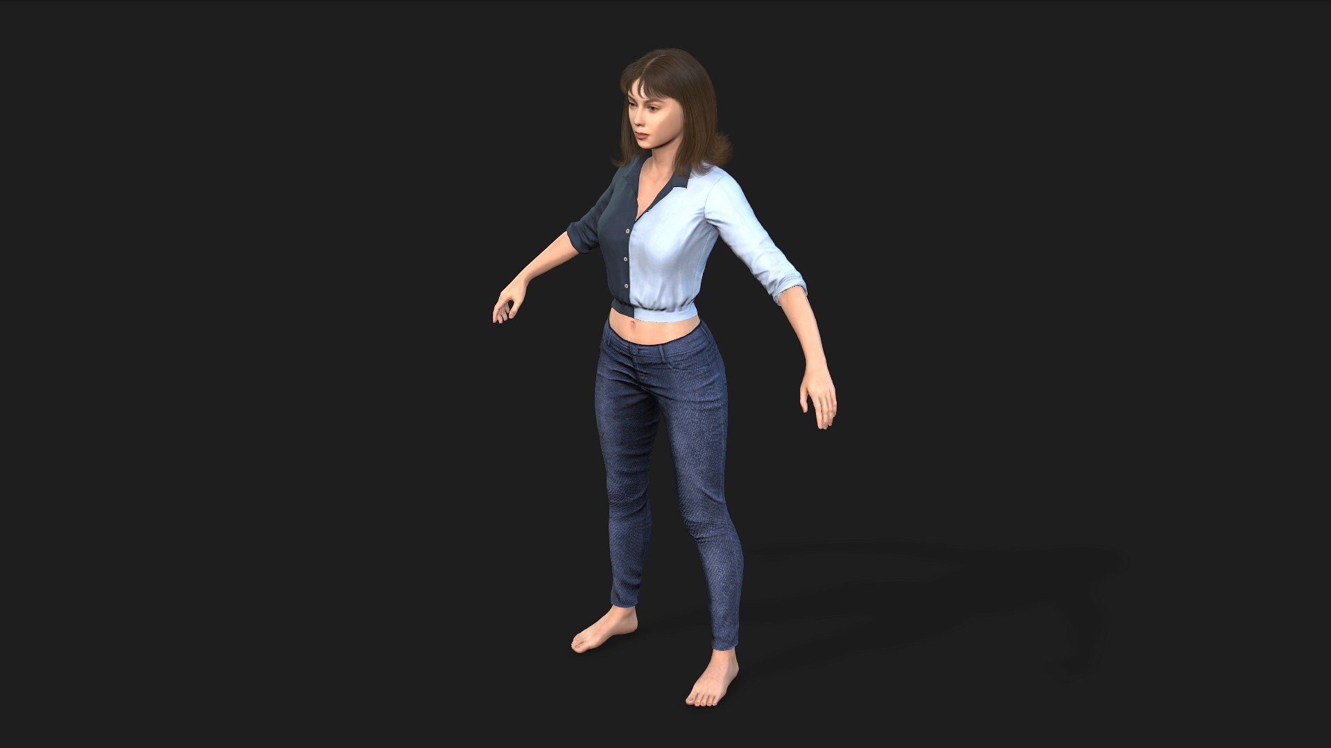 Realistic Woman 3d Character Model - TurboSquid 2274405