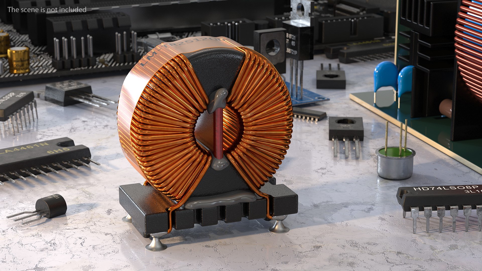 3D Common Mode Choke Filter Model - TurboSquid 1670547