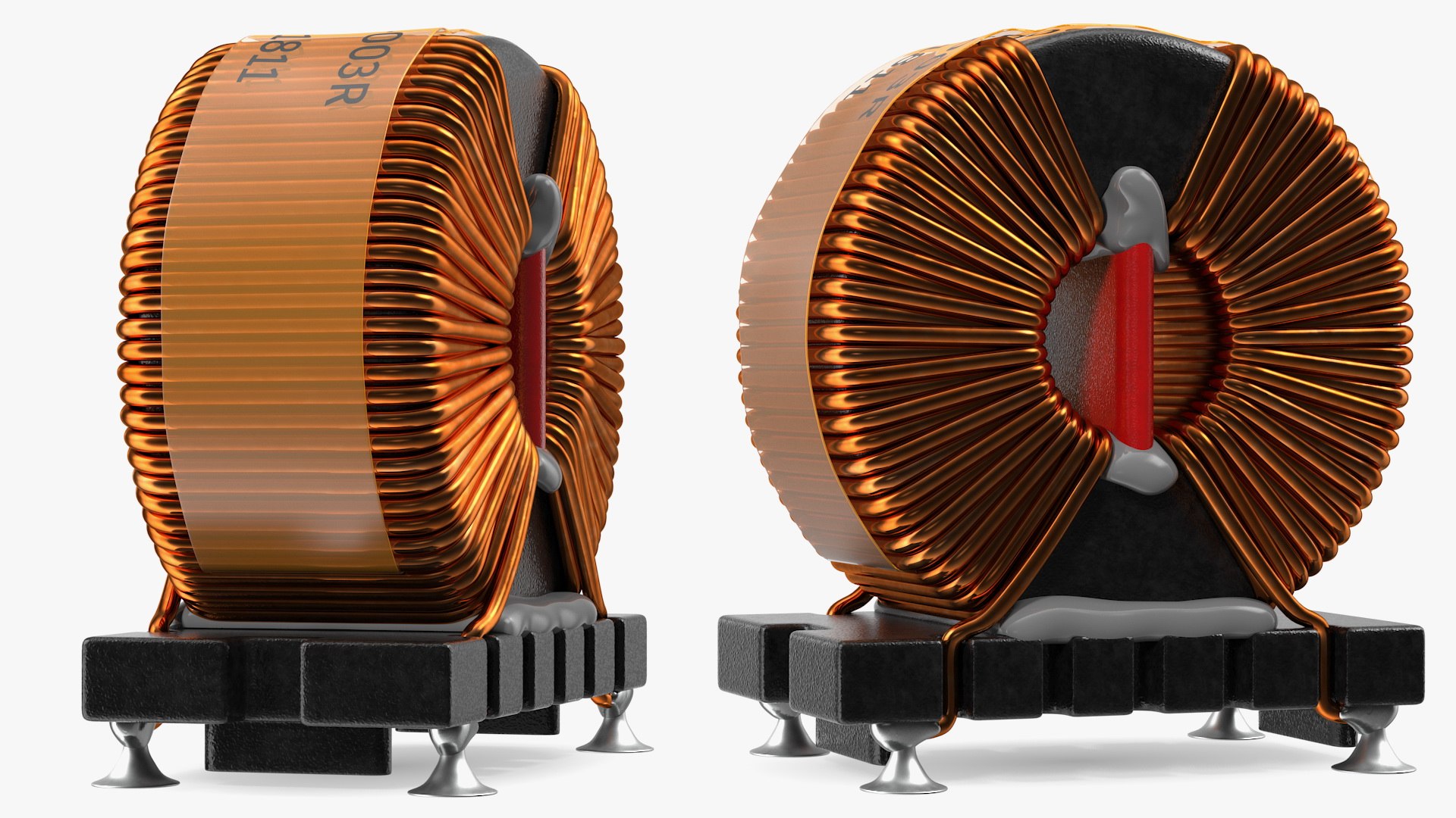 3D Common Mode Choke Filter Model - TurboSquid 1670547