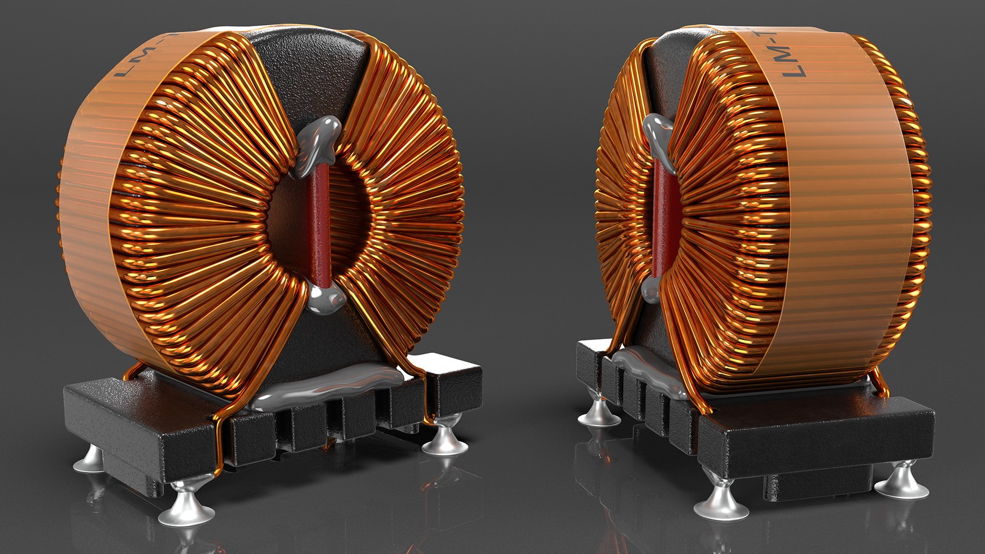 3D Common Mode Choke Filter Model - TurboSquid 1670547