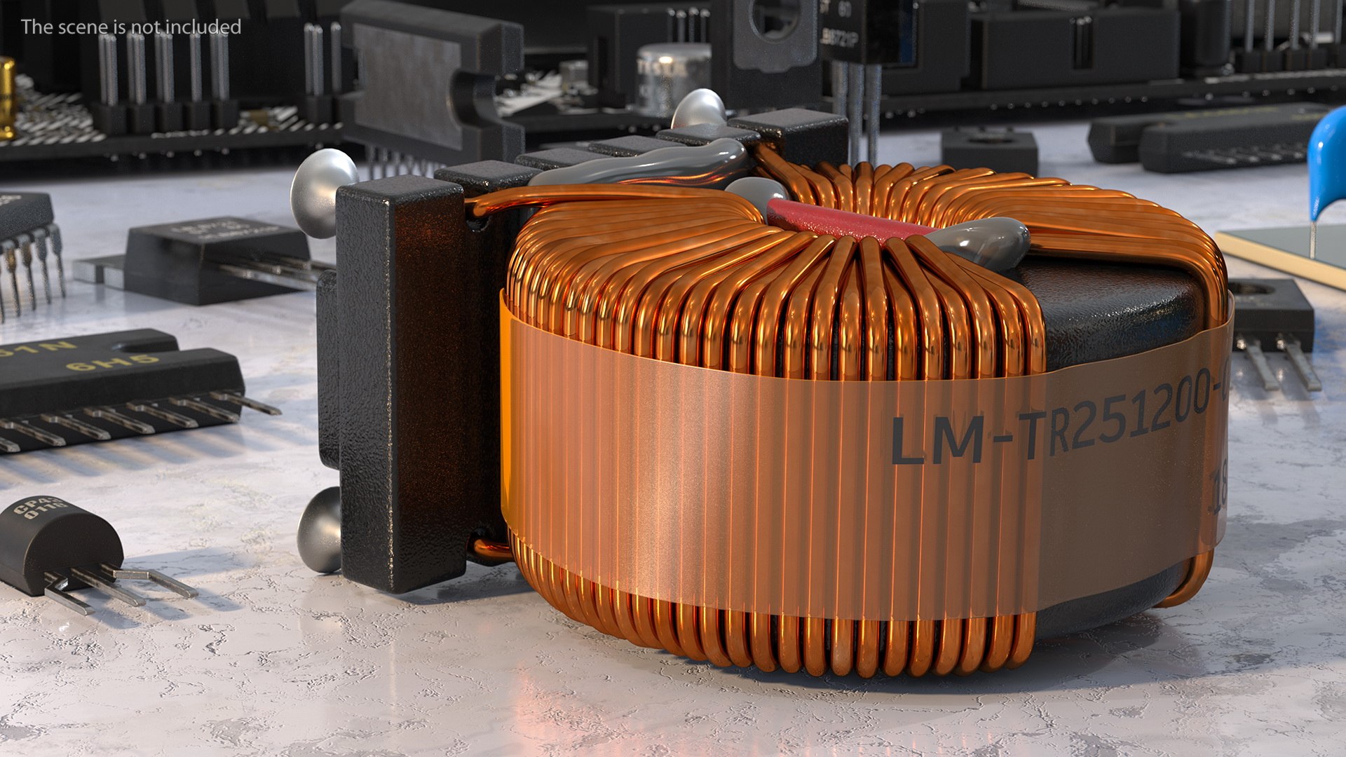 3D Common Mode Choke Filter Model - TurboSquid 1670547