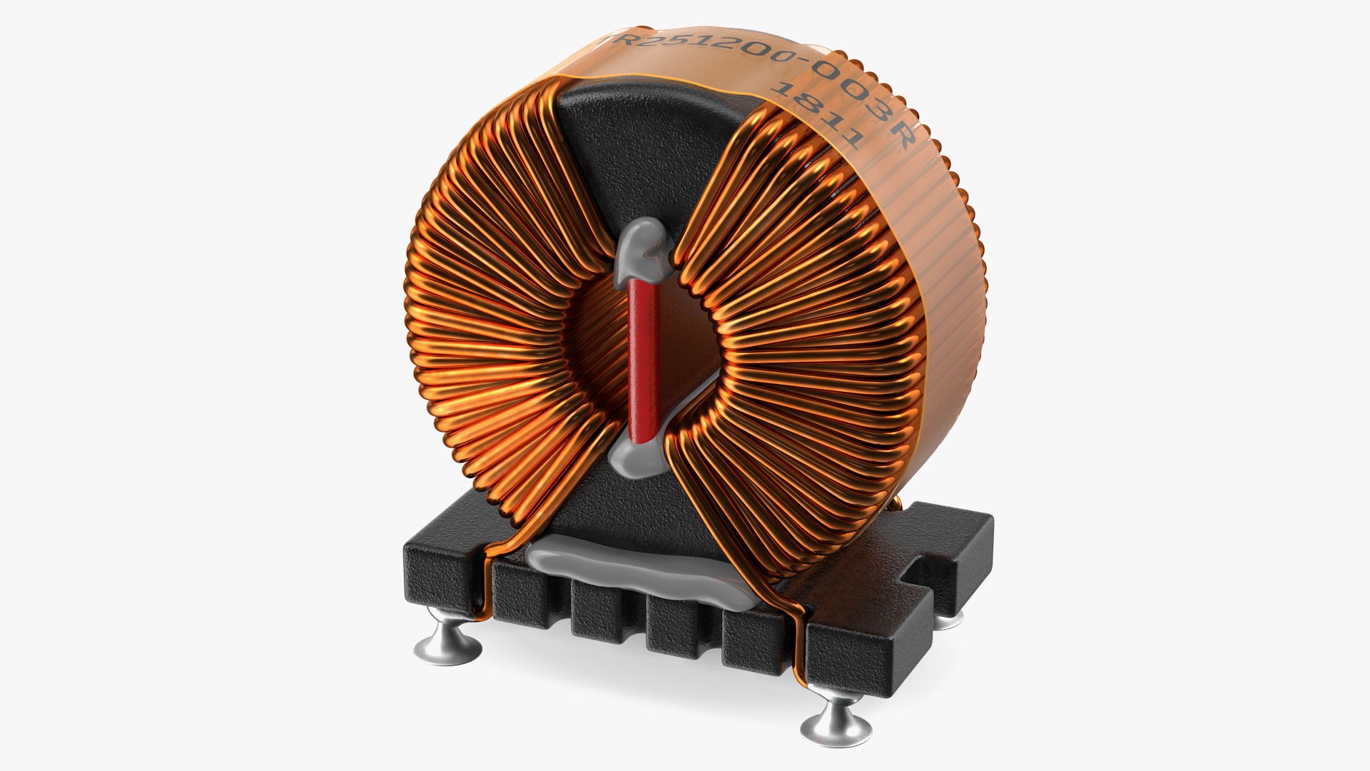 3D common mode choke filter model - TurboSquid 1670547