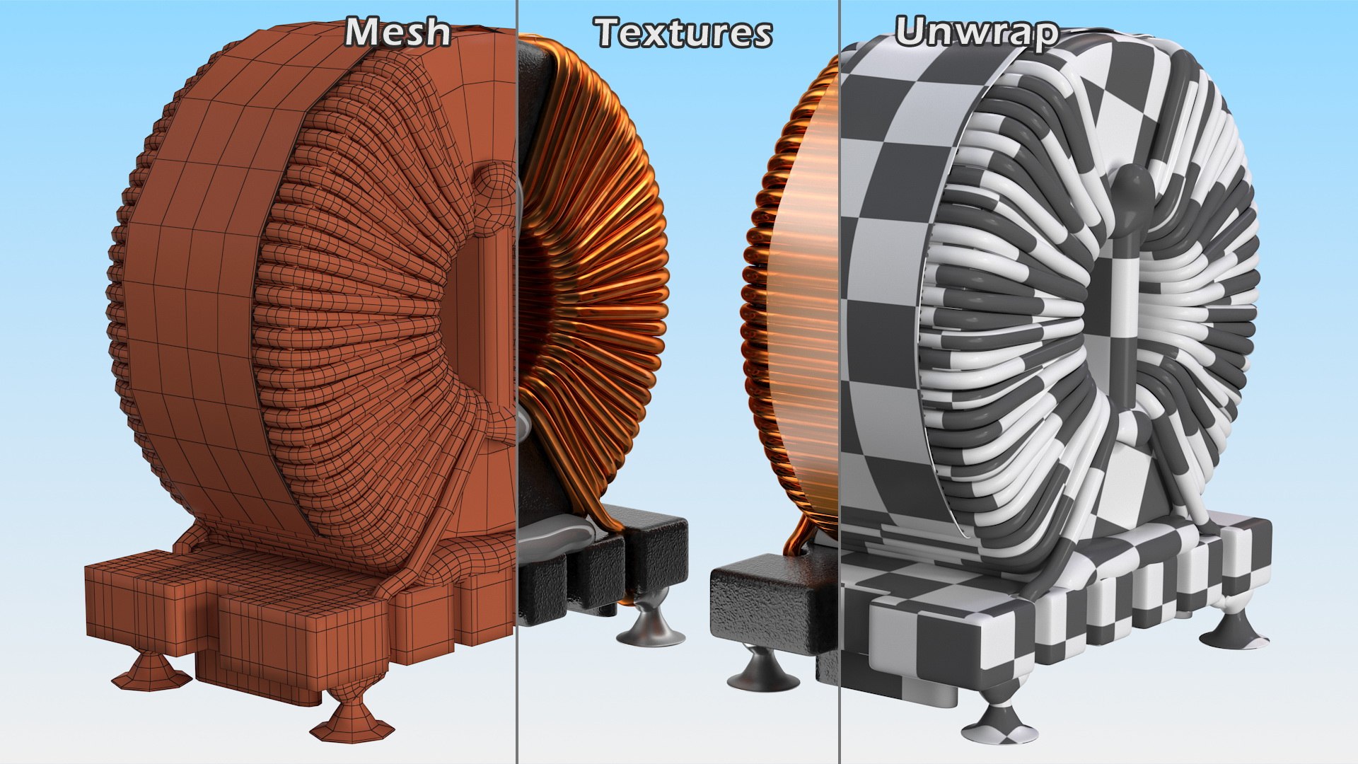 3D Common Mode Choke Filter Model - TurboSquid 1670547