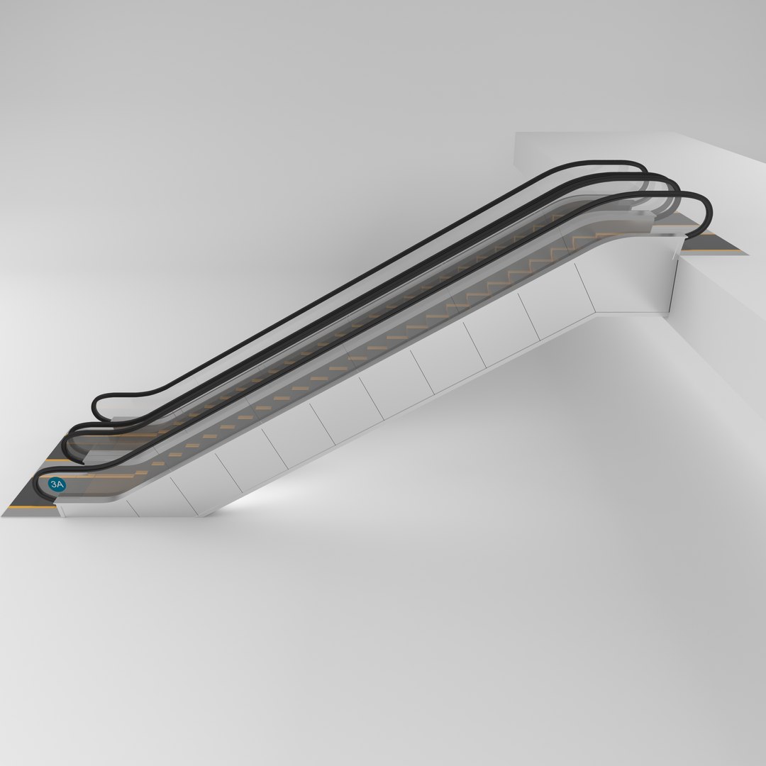 Escalator 3D Model - TurboSquid 1814511