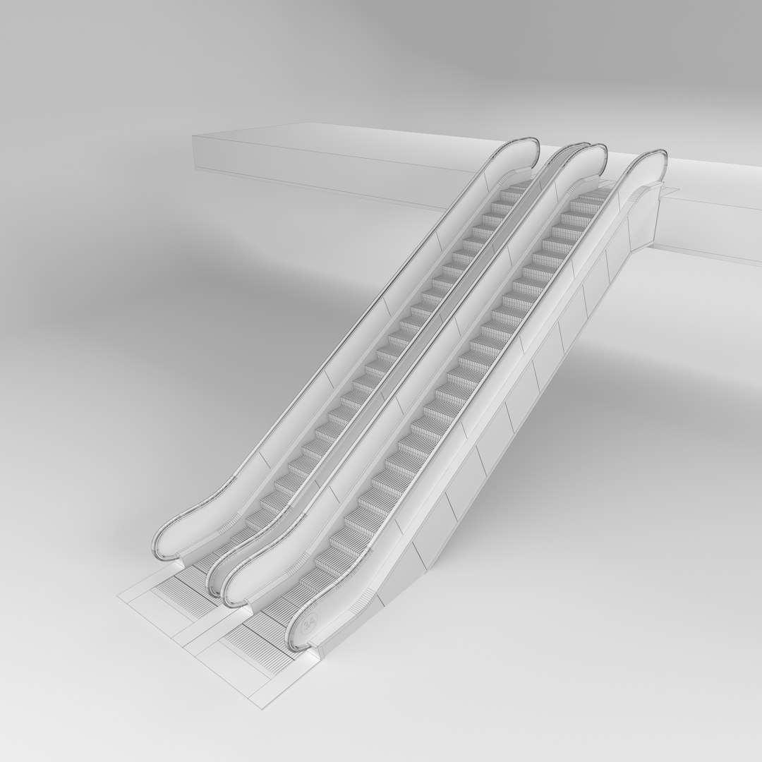 Escalator 3D Model - TurboSquid 1814511