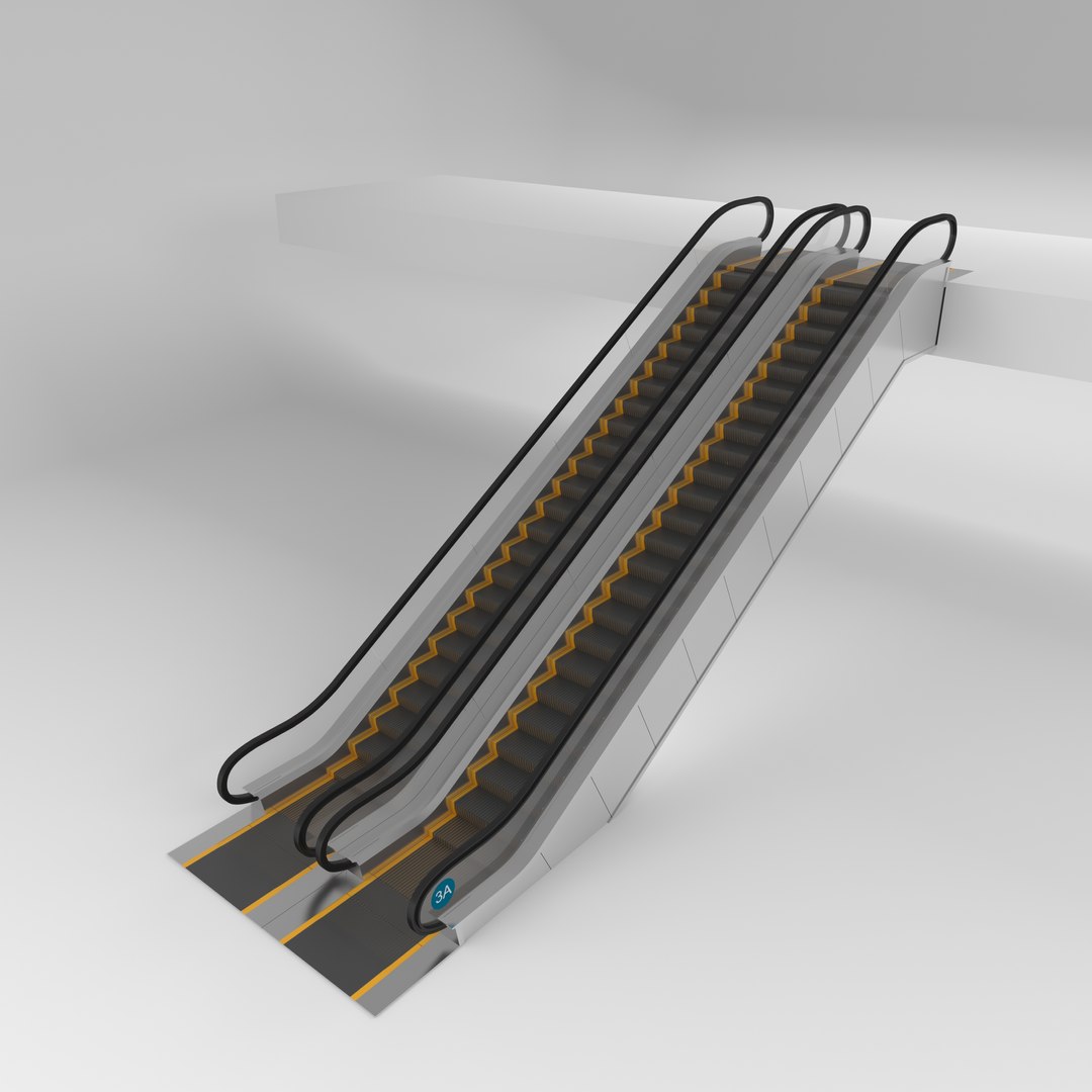 Escalator 3D Model - TurboSquid 1814511