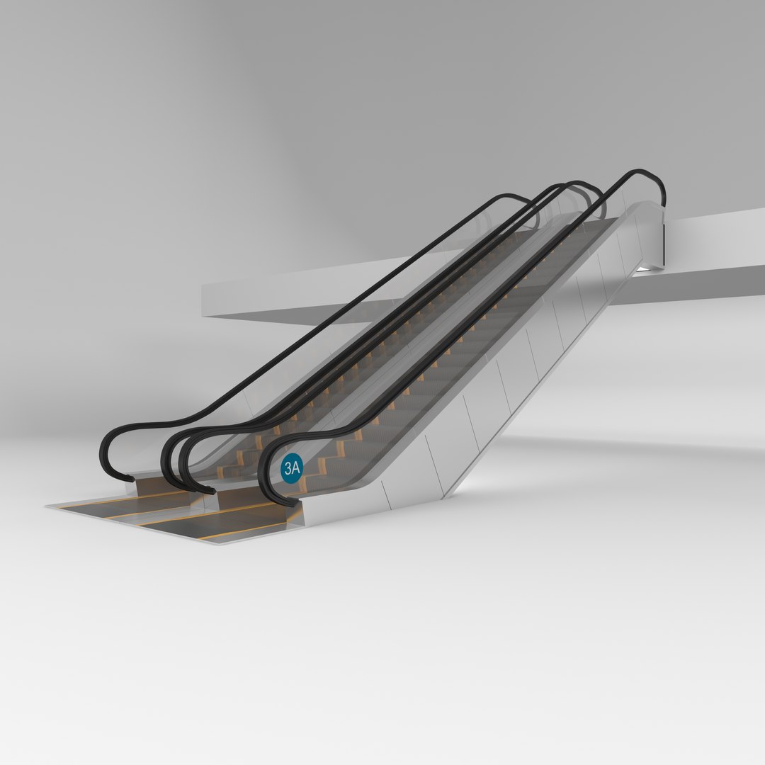 Escalator 3D Model - TurboSquid 1814511