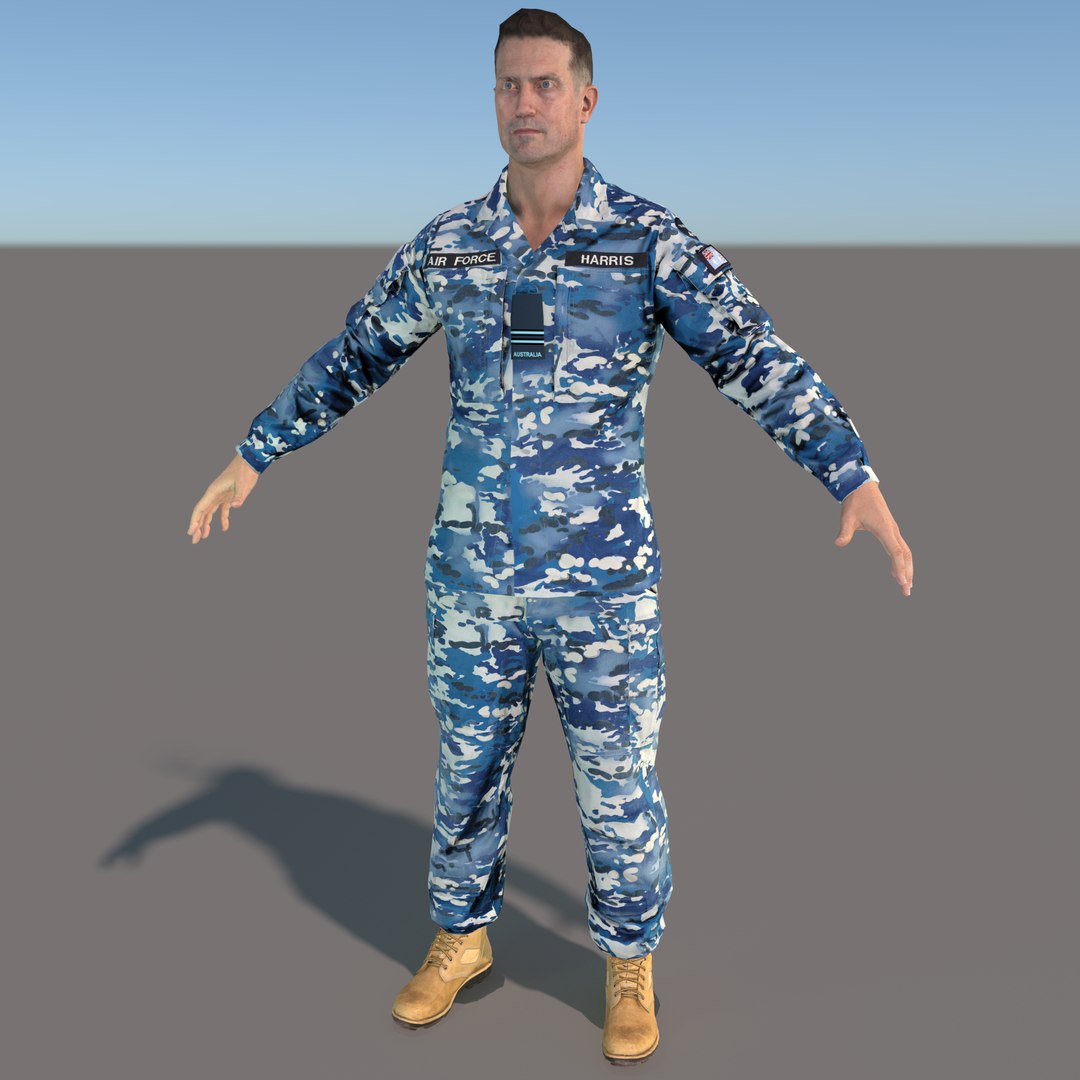 Australian RAAF DPU Camo - RIGGED 3D - TurboSquid 1900896