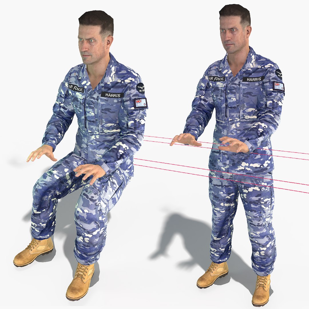 Australian RAAF DPU camo - RIGGED 3D - TurboSquid 1900896