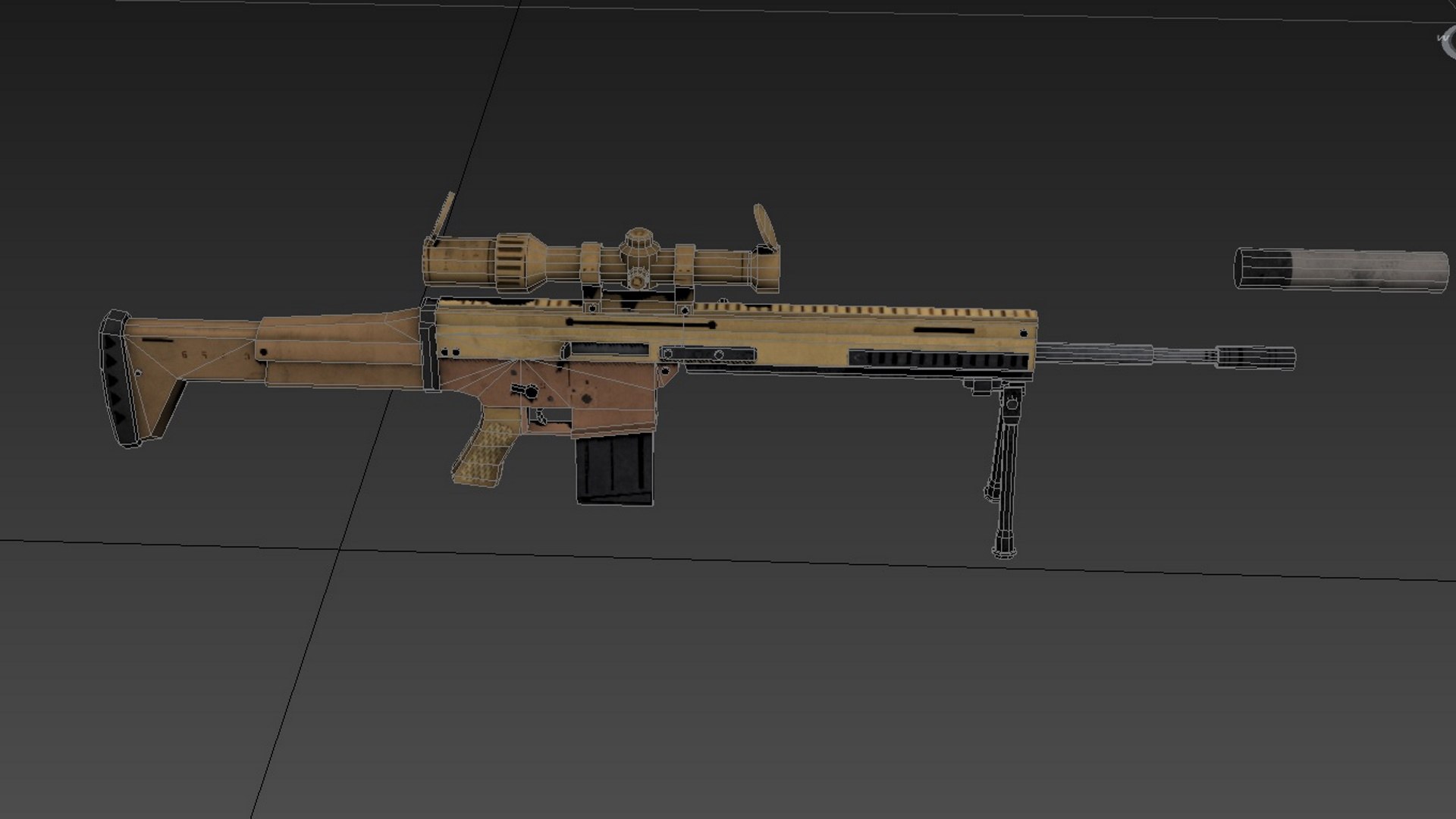 FN SCAR H-PR 3D - TurboSquid 2006775
